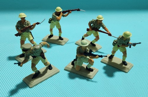BRITISH 8th Infantry Troops WW2 Argentina DSG PLASTIC TOY SOLDIERS set ...