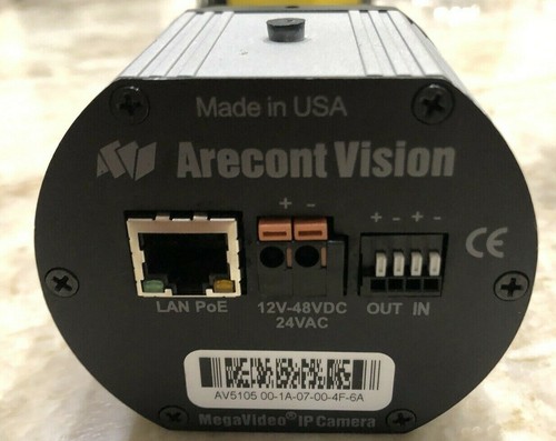 Arecont Vision Costar MegaVideo AV5105 5MP PoE IP Security Camera B-3 ...
