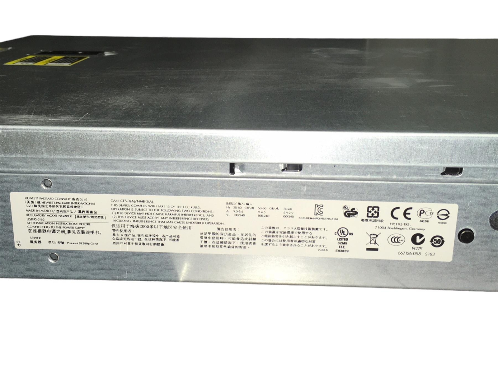 HP ProLiant DL380p Gen8 Rack Workstation HSTNS-5163 Dual Intel XEON ...