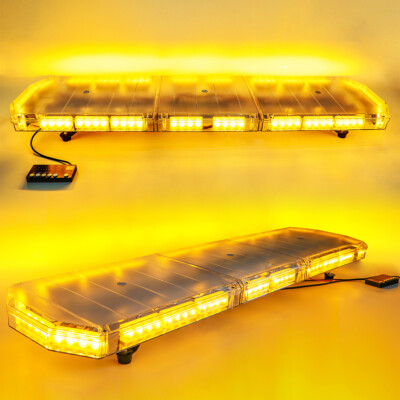 48" 88 LED Amber Strobe Emergency Light Bar Beacon Tow Truck Response ...