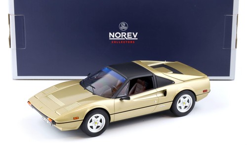 1 18 NOREV Ferrari 308 GTS Quattrovalvole 1982 Gold Oro Chiaro ...