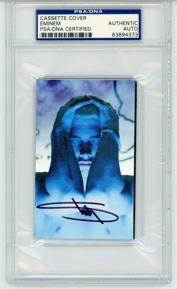 Eminem ~ Signed Autographed Slim Shady LP Cassette Cover ~ PSA DNA ...