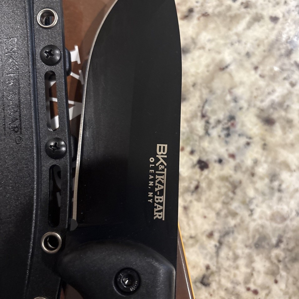 Ka-Bar BK2 Becker Campanion 1095 Steel Fixed Blade Knife 5.25" *Sheath ...