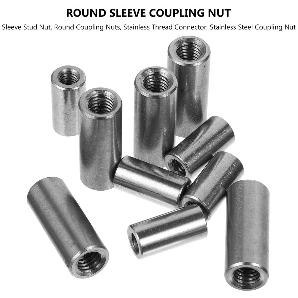 10 Pcs Extended Welding Nut Internally Threaded Rod Studs Connecting | eBay
