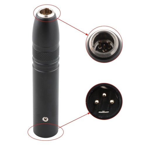 Phantom Power Adapter 4Pin Mini XLR Connector for Shure Condenser ...
