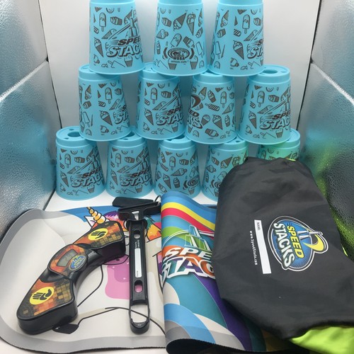 WSSA SPEED STACKS 12 Cups Set StackMat, Gx Timer Bag Cup Keeper Bundle ...