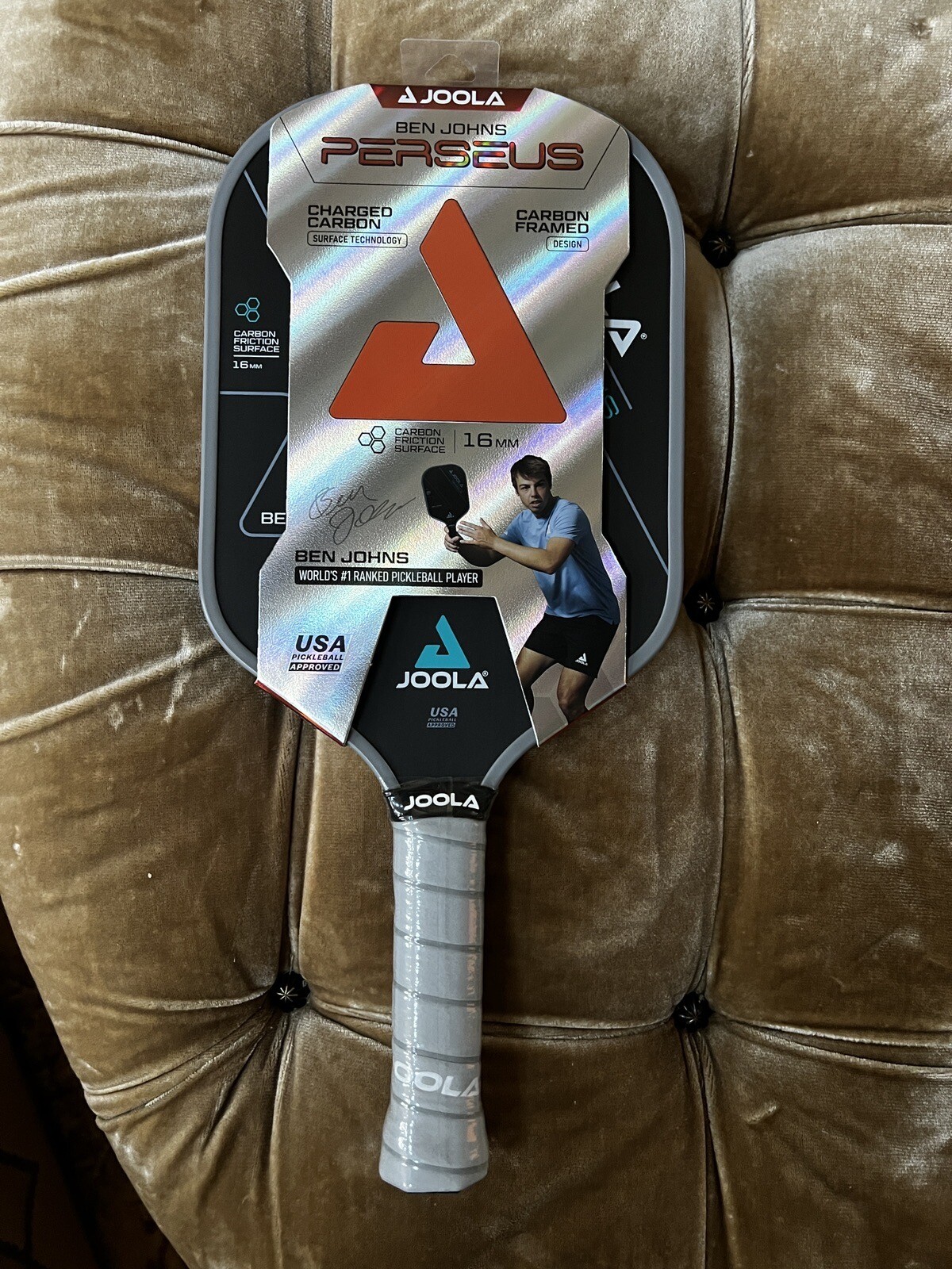 Joola Ben Johns PERSEUS CFS 16mm Carbon Pickleball Paddle - Black ...