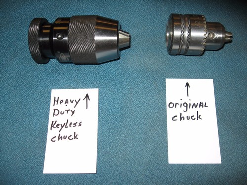 NEW HEAVY DUTY 1/2" KEYLESS DRILL CHUCK UPGRADE REPLACES RYOBI DP100 ...