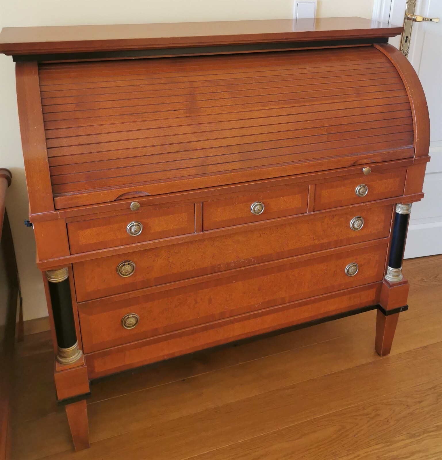 SELVA Italien Stilmöbel - Sekretär / Schreibtisch Kirschbaum Antikstil ...