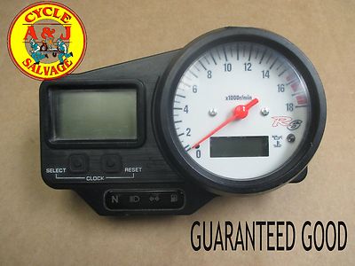 1999-2002 Yamaha YZF R6 Gauges, speedometer, tachometer 19,666 miles ...
