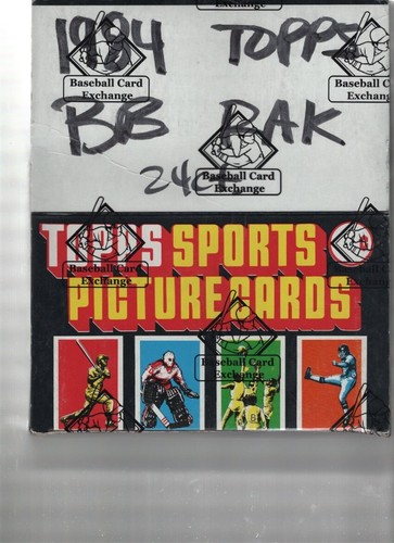 1984 Topps Baseball Rack Box (BBCE) | eBay