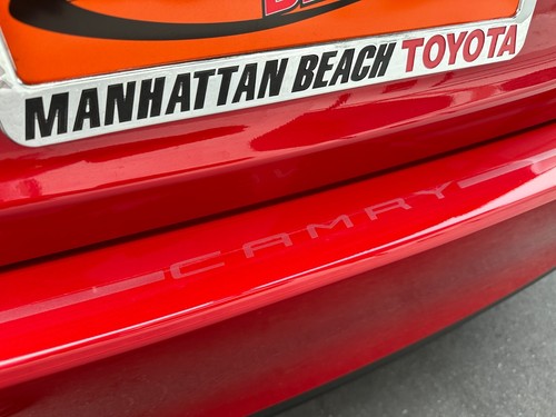 18-25 CAMRY LE XLE REAR BUMPER PROTECTOR APPLIQUE CLEAR GENUINE TOYOTA ...