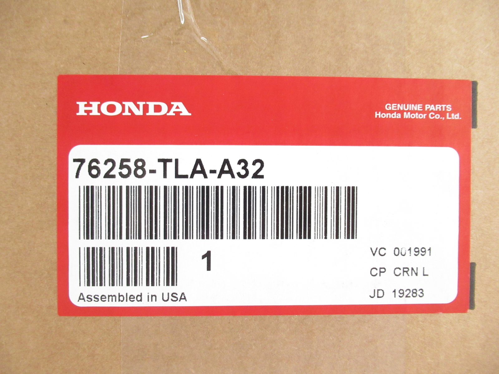 Genuine OEM Honda 76258-TLA-A32 Driver Side Mirror Assy 2017-2019 CR-V ...