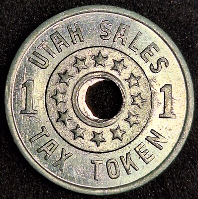 Vintage 1937-42 (ND) Utah Sales Tax Token Emergency Relief Fund 1 Mill ...