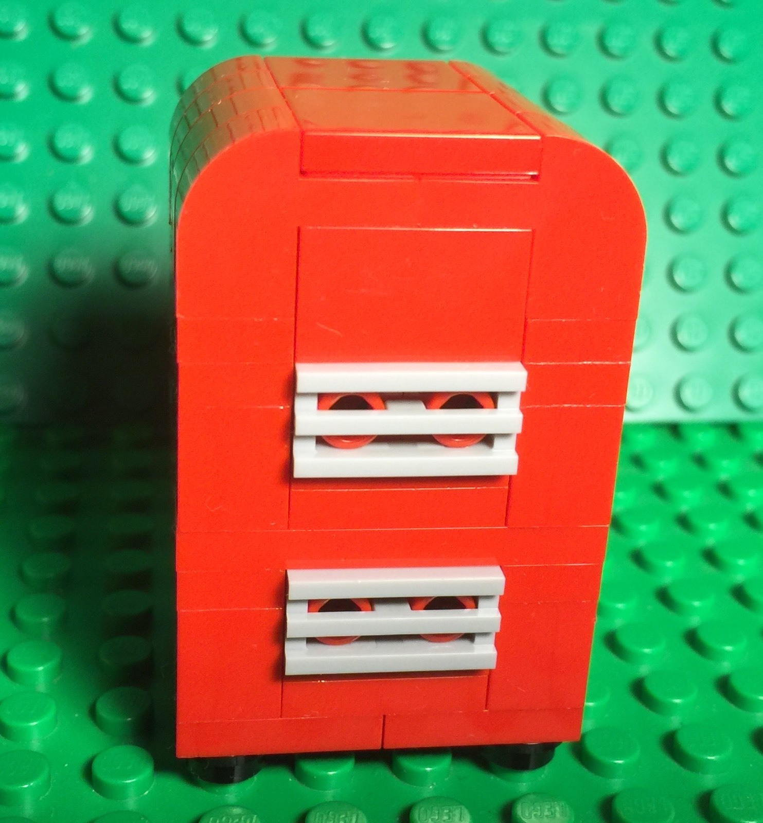 Lego City Mini Figures Red Retro Fridge,home Kitchen Refrigerator ...