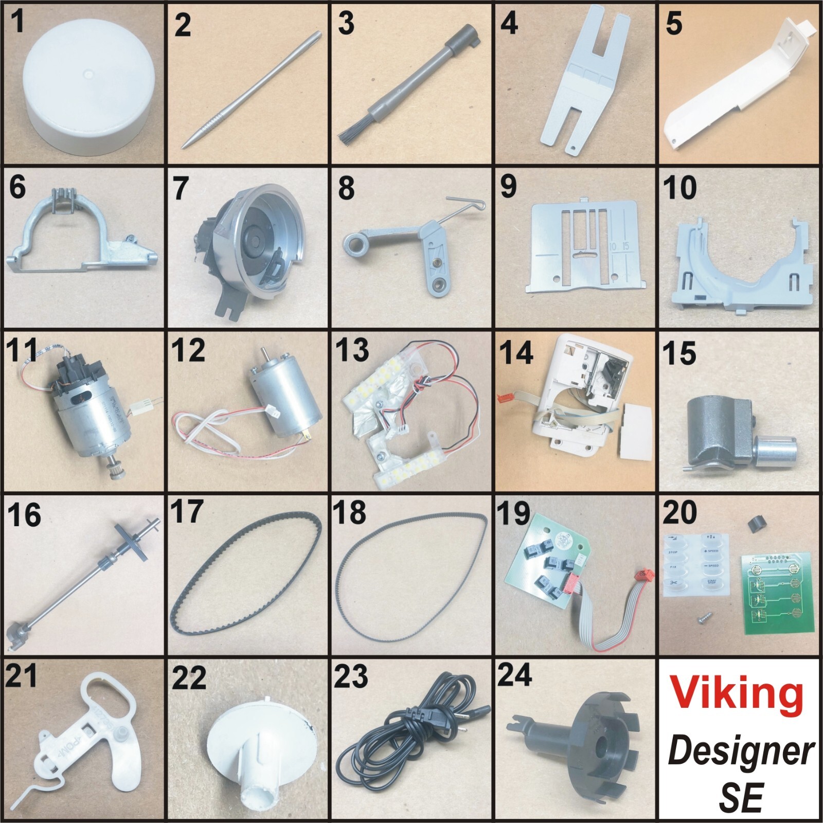 VIKING HUSQVARNA DESIGNER SE GENUINE ORIGINAL USED PARTS IN GOOD ...
