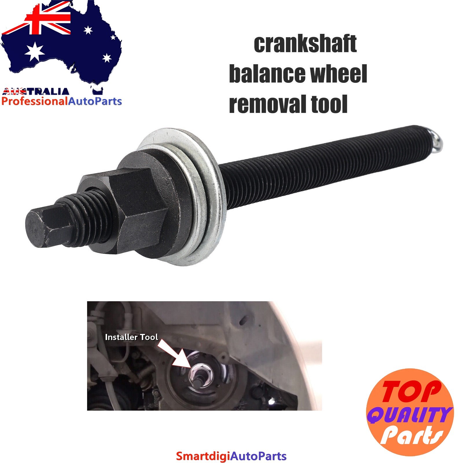 Harmonic Balancer Crank Pulley Puller and Mounting Kit For GM LS ...