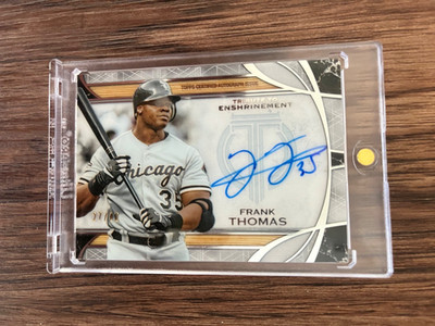 2019 Topps Tribute- Frank Thomas- Auto Autograph- White Sox- 27/40 | eBay