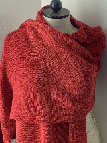 Chale Scarf Red Fashionable Wear Machine-Handmade Knitted Design | eBay