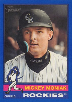 2025 Topps Heritage #565 Mickey Moniak Dark Blue Border | eBay