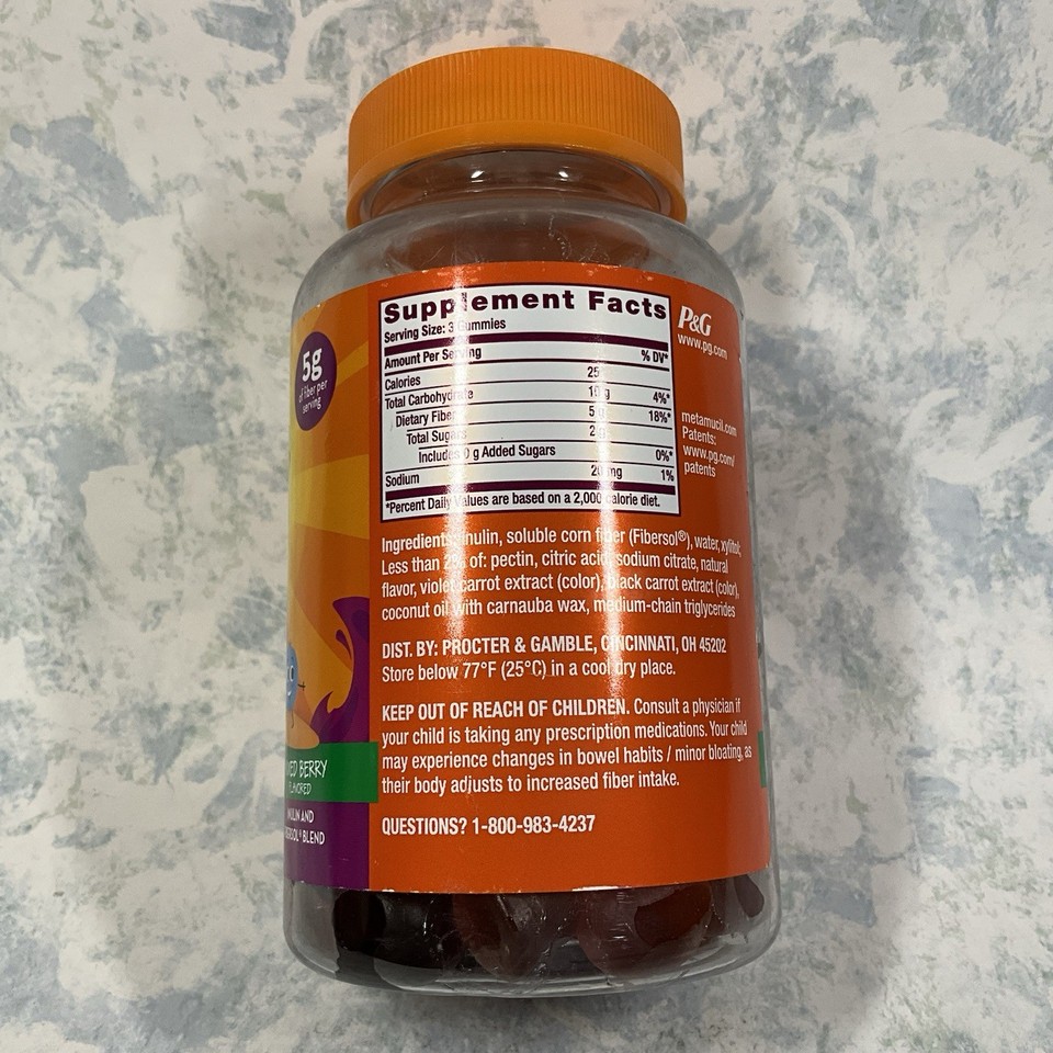 Meta Mucil Kids Fiber Gummies 72 CT ( Lot of 2 ) New | eBay
