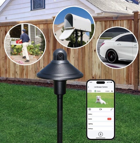 Novolink Lightscape Smart Landscape Camera Path Light with Camera ...