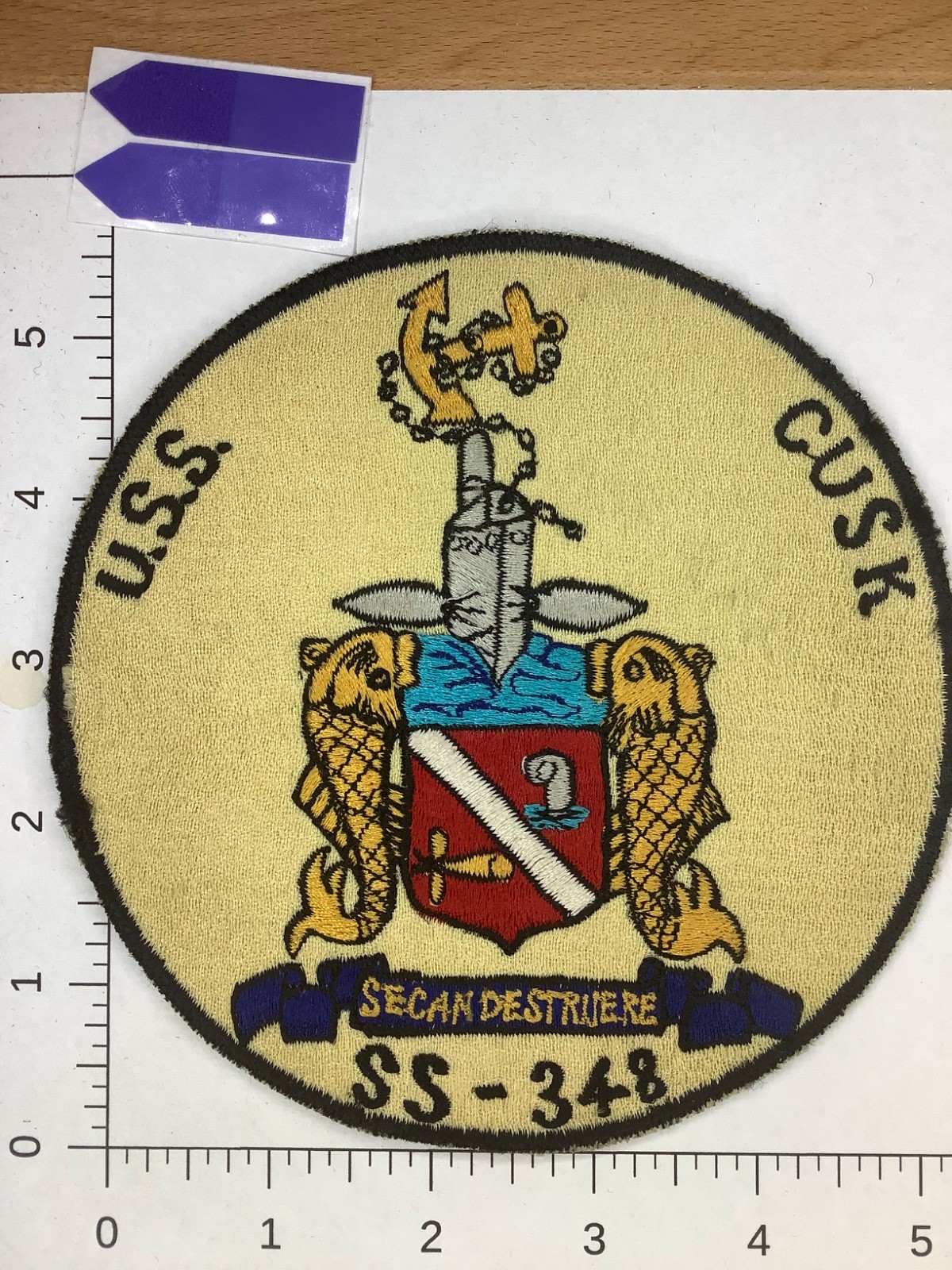 VINTAGE JAPANESE MADE US NAVY USS CUSK SS-348 SUBMARINE PATCH | eBay