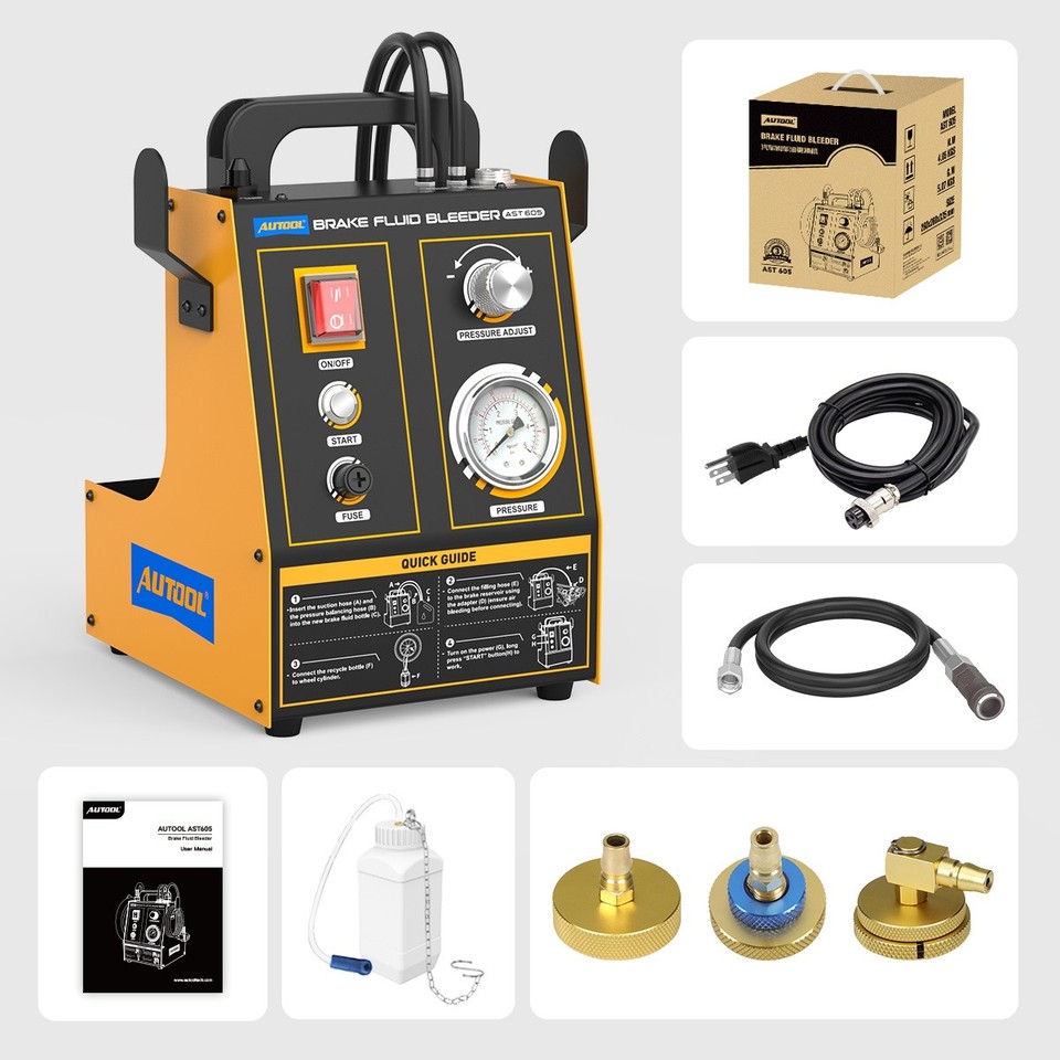 Brake Fluid Bleeder Kit Automatic Electric Pulsating Brake Bleeder ...