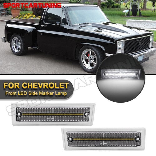 LED Front Side Marker Light For 81-91 Chevrolet Chevy GMC C10 C20 C30 ...