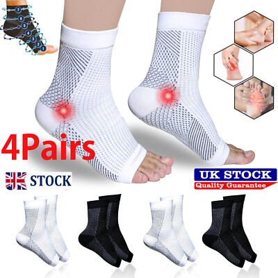 2/4 Pairs Neuro Socks Compression Neuropathy Plantar Fasciitis Socks ...