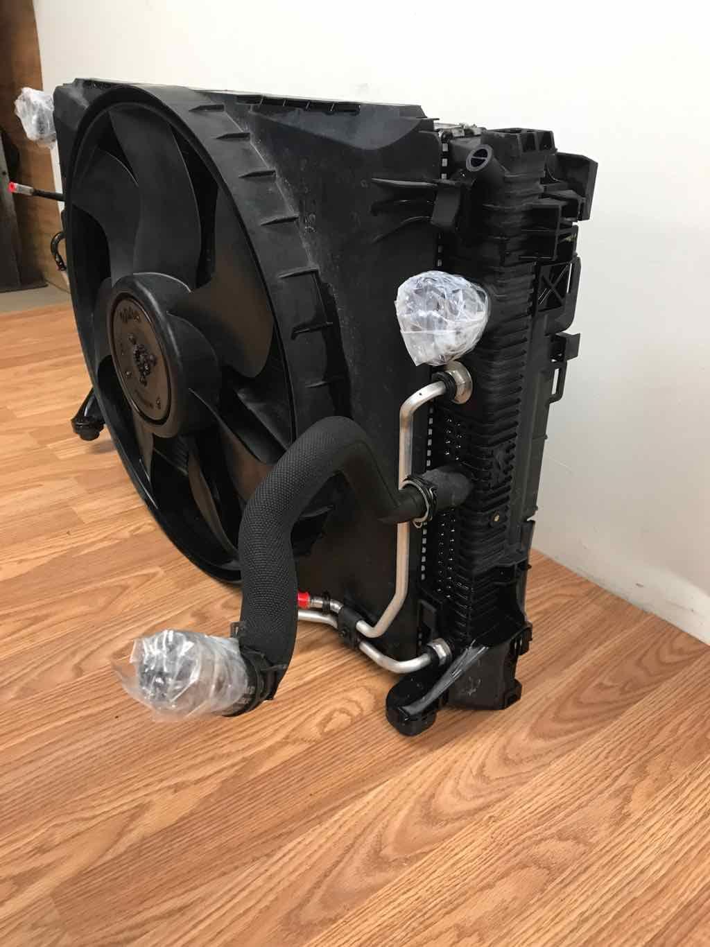 Radiator Condenser Fan Assy A2045004303 Used Fits MERCEDES E350 2010 ...