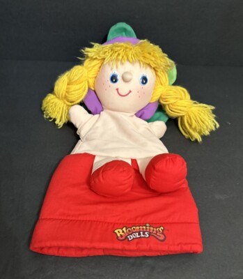 "BLOOMING DOLLS - RED POT" VINTAGE PLUSH TOY FLOWER PUPPET - 1987 - CAP ...