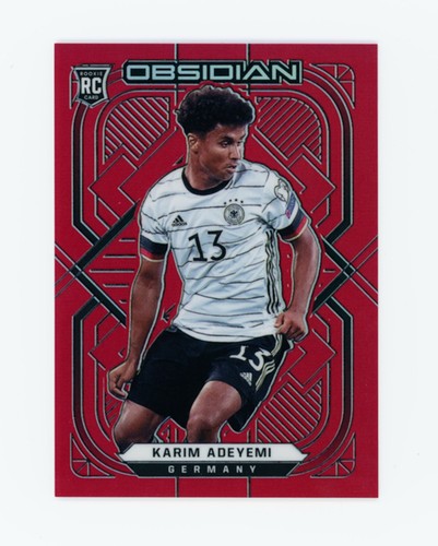 2021-22 Karim Adeyemi Panini Obsidian TMALL Red Flood Germany Rookie ...