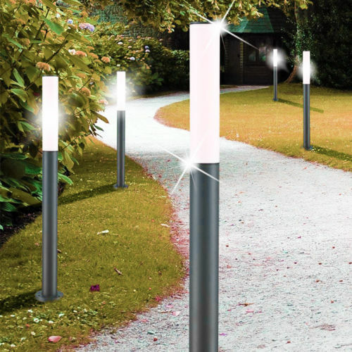 LAMPADA PALO LED 100CM E27 PALETTO 220V LAMPIONE GIARDINO ILLUMINAZIONE ...