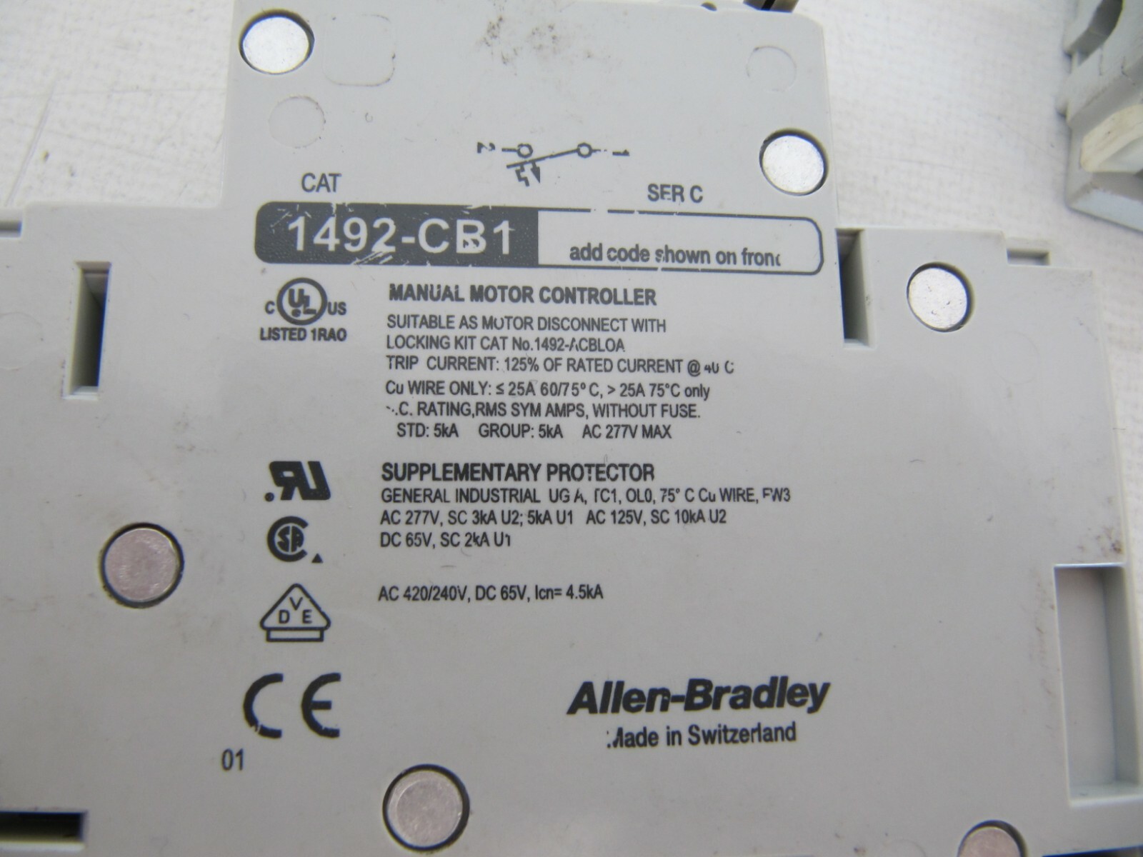 (LOT OF 3) Allen-Bradley 1492 Circuit Breakers 1492-CB1 DG020 G030 G070 ...