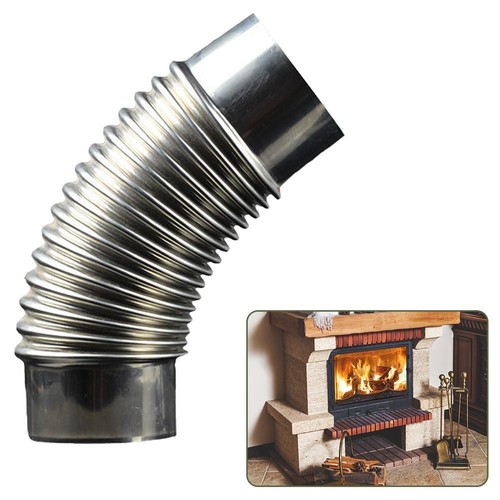 Stainless Steel 45 Degree Elbow 6cm Flue Stove Pipe For Outdoor Camping ...