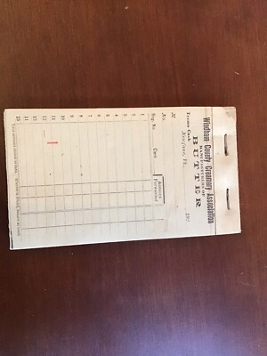 1920’s~ Windham County Creamery~ Newfane. Vermont Receipt Book | eBay