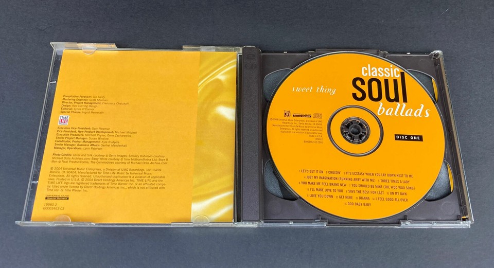 Classic Soul Ballads - Sweet Thing (2-CD, 2004 Time Life Music) Made in ...