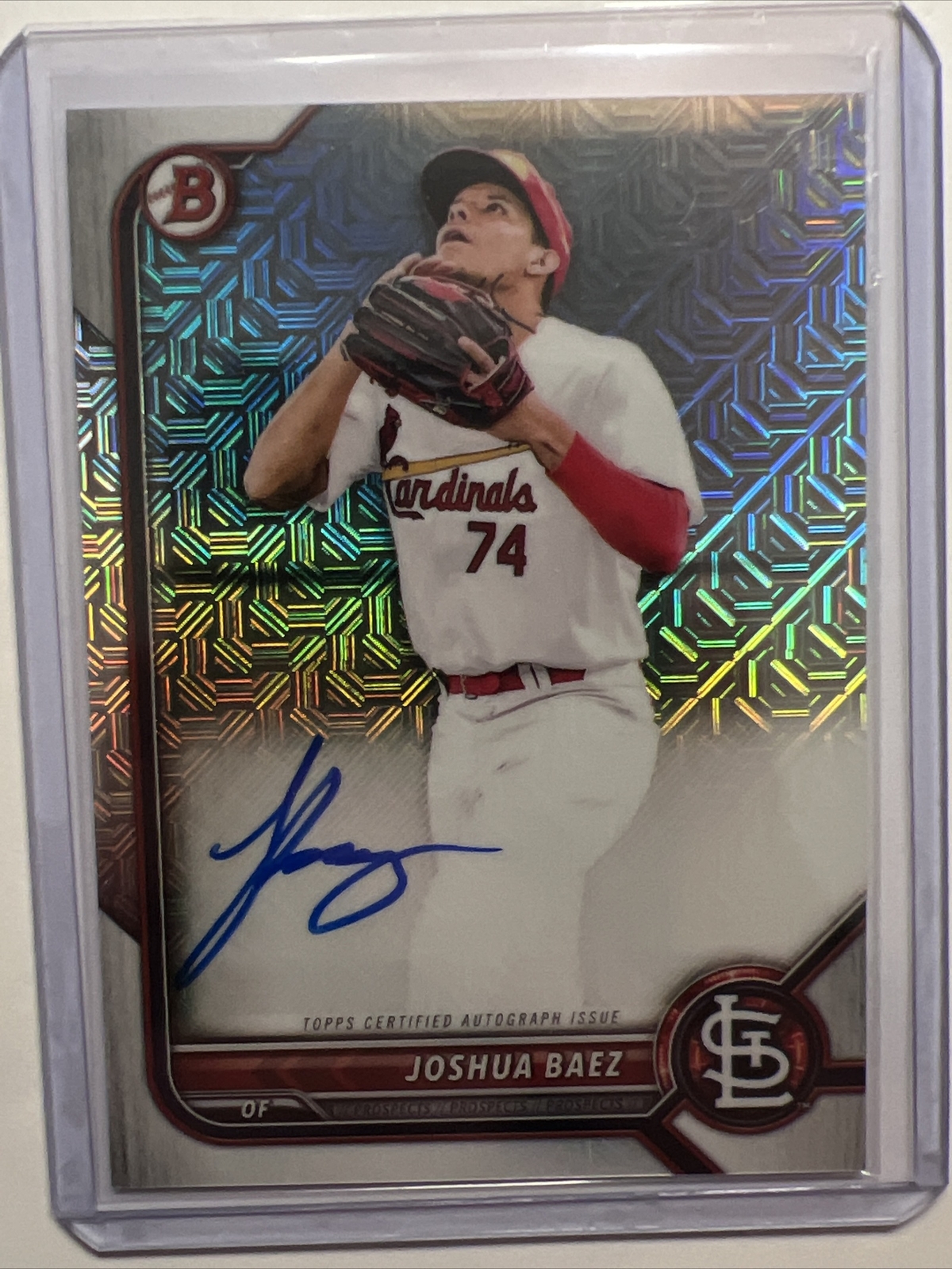 JOSHUA BAEZ Cardinals 2022 Bowman Chrome Mega Box MOJO REFRACTOR ...