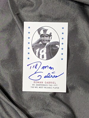 Roman Gabriel Autograph Signed Business Card 1969 NFL MVP | eBay