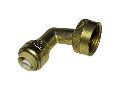 1 PIECE 3/8" PUSH FIT X 3/4" GHT DISHWASHER ELBOW, LEAD FREE BRASS | eBay