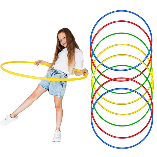 Children & Adult Plastic Hoola Hoop Multicolour Kids Fitness Activity ...