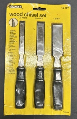 Stanley Chisel Set 3-Pack Durable Woodworking Tools | eBay