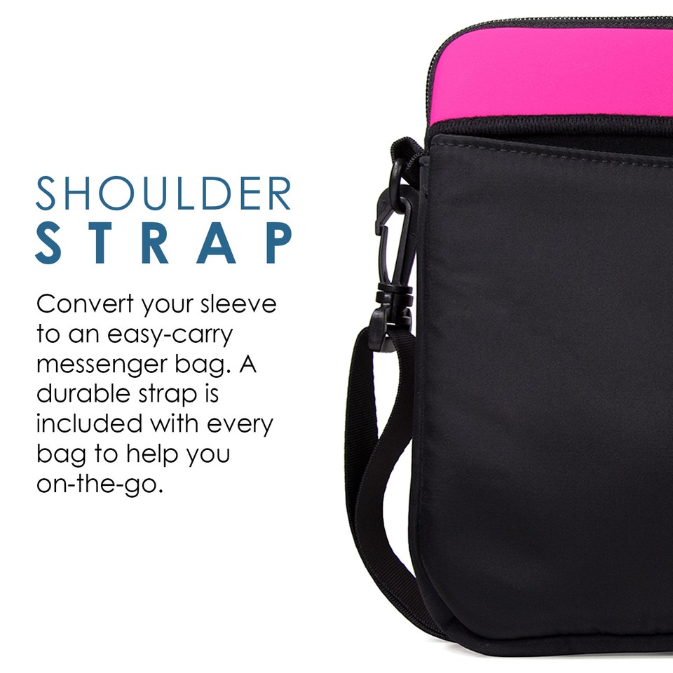 Neopene Removable Shoulder Strap Notebook Laptop Tablet Sleeve ...