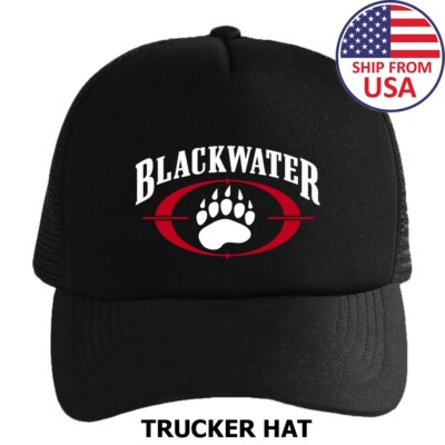 Blackwater Black Water Academi Guns Printed Trucker Hat Cap Black Hat ...