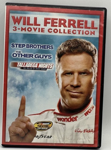 Will Ferrell DVD 3-Movie Collection Step Brothers Other Guys Talladega ...