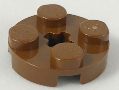 LEGO 4032 BROWN Plate, Round 2 x 2 with Axle Hole | eBay