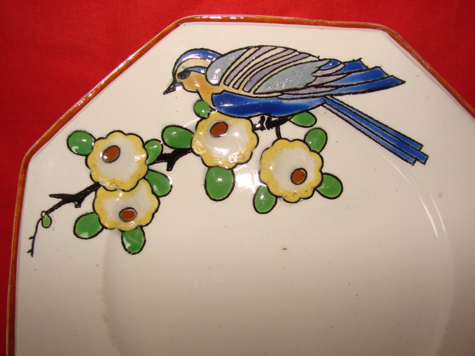 Old Dessert Plate Emaux Longwy Bird Faience Ceramics N°6 | eBay