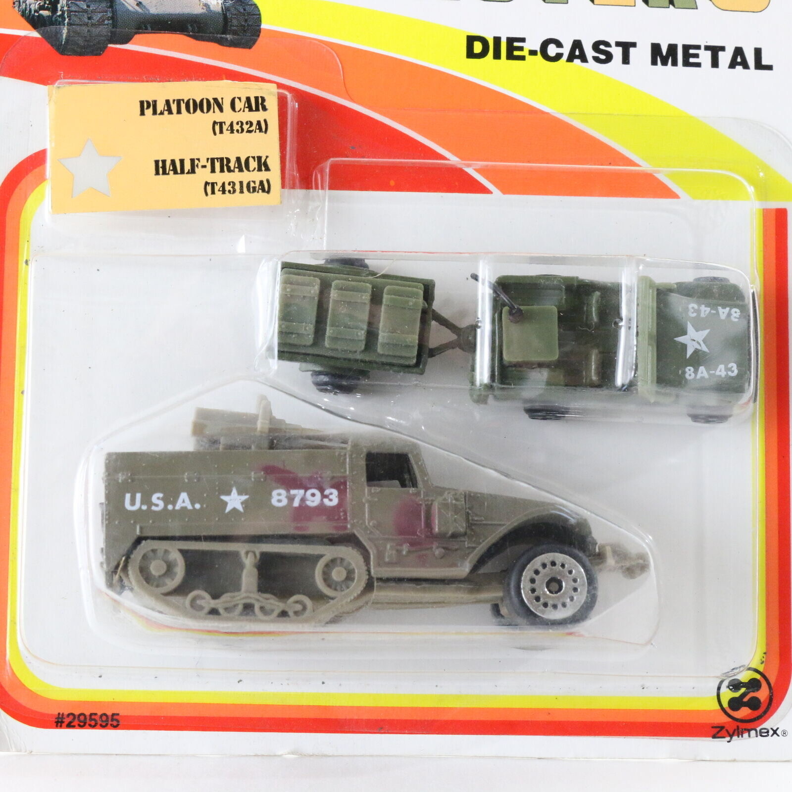 Platoon Car & Half Track Set Action Masters Diecast Zylmex HO 1:87 ...