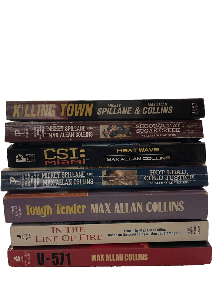 Lot of 7 Max Allan Collins Mass Market Paperback Thriller Novels | eBay
